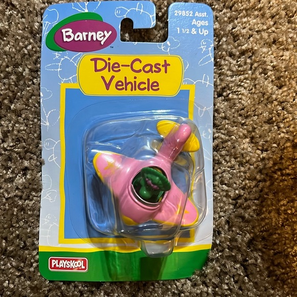 Playskool | Toys | Rare 9s Barney Babybop Airplane Toy Never Opened ...
